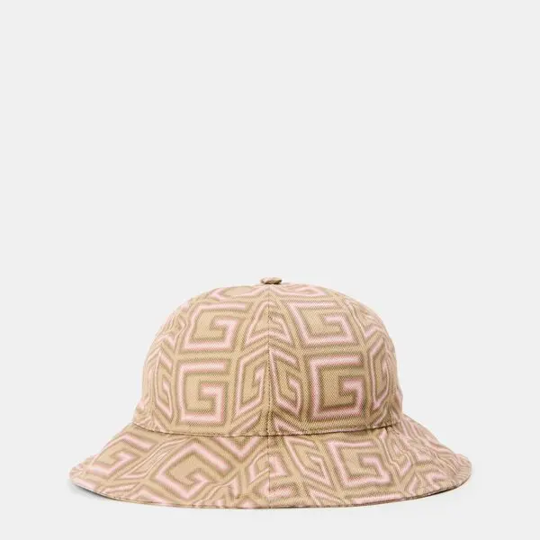 Gucci Geometric Gg Logo Bucket Hat