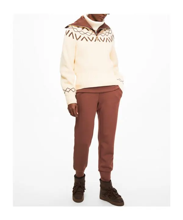Varley Sigrid Ribbed-knit Half-zip Sweater - Whitecap Grey