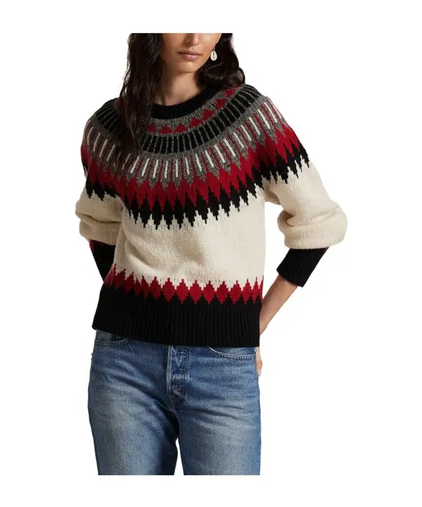 Polo Ralph Lauren Crew Neck Jumper With Fair Isle Pattern