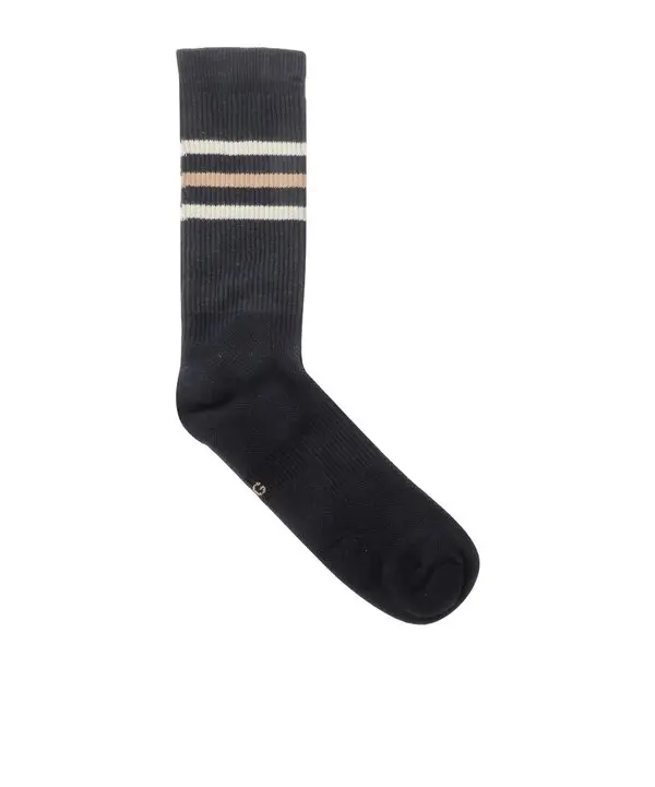 Gucci Striped Detail Socks - Black