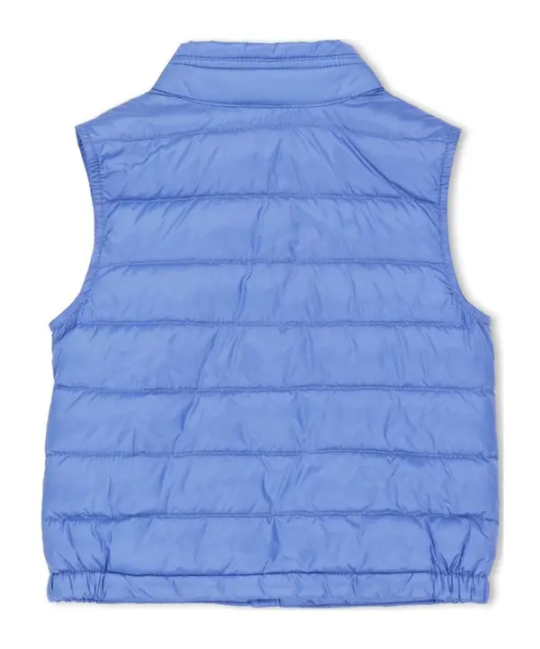 Moncler Logo Patch Vest - Blue