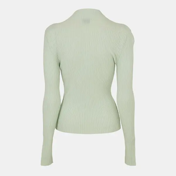 Hugo Boss Mock-neck Ribbed Knit Top