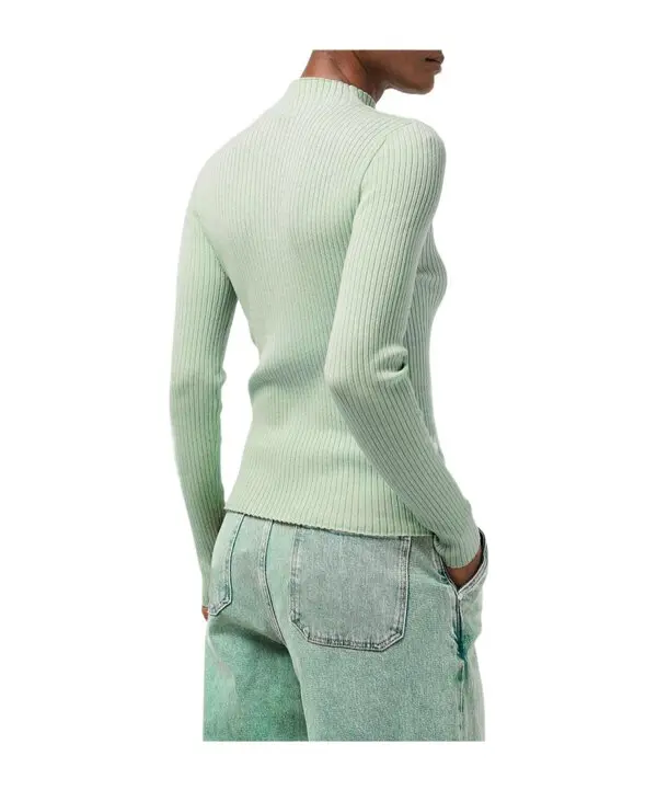 Hugo Boss Mock-neck Ribbed Knit Top