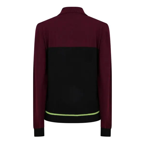Casablanca Color-blocked Long Sleeve Polo Shirt