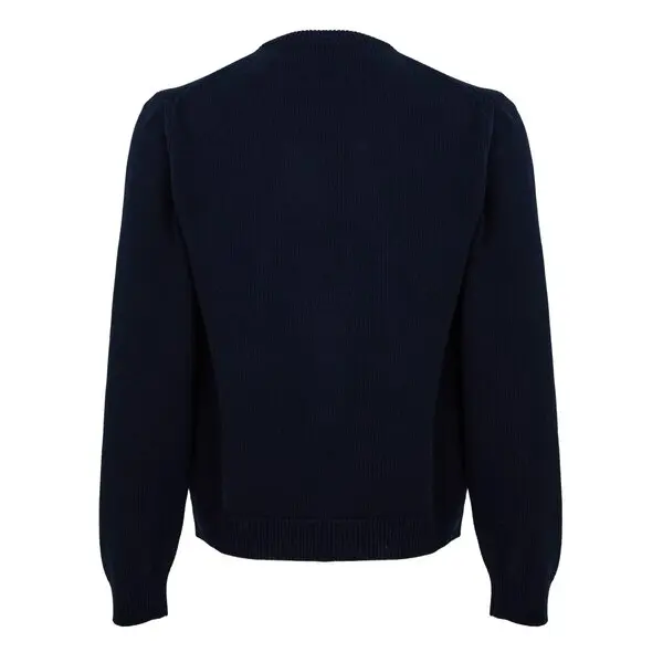 Gucci Crewneck Long Sleeve Sweater With Ribbed Trim