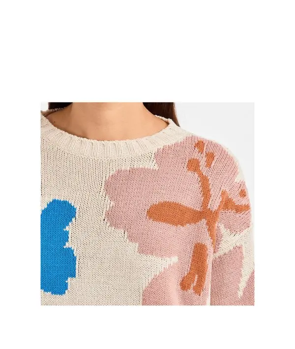 Max Mara Floral Print Knit Sweater