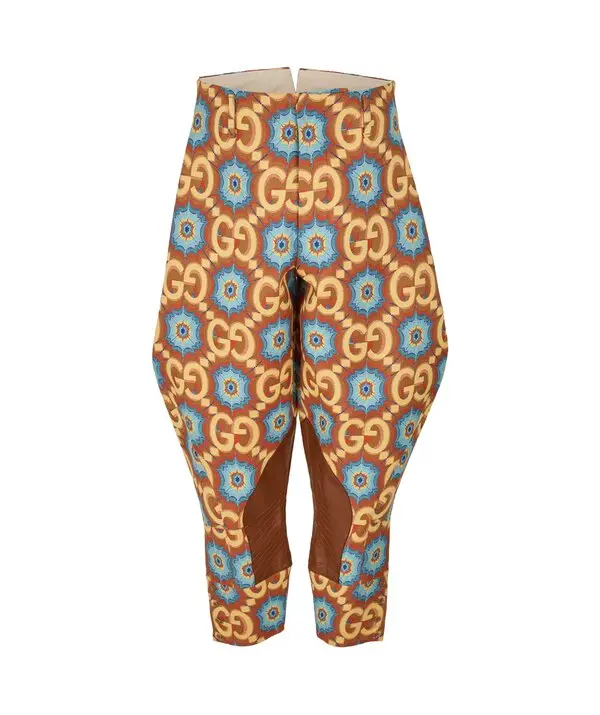 Gucci Printed Wide Leg Trousers