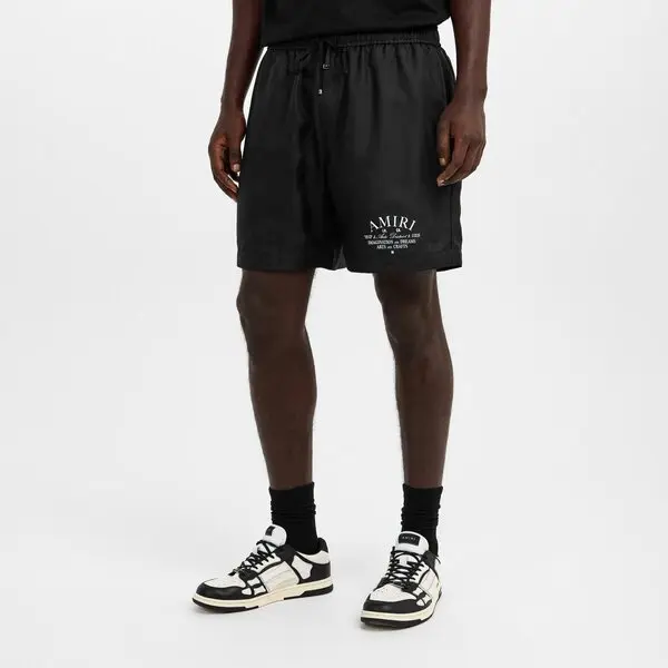 Amiri Art Distressed Shorts