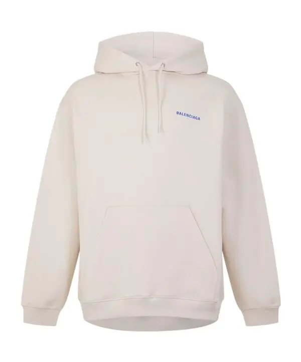 Balenciaga Logo Hoodie - White