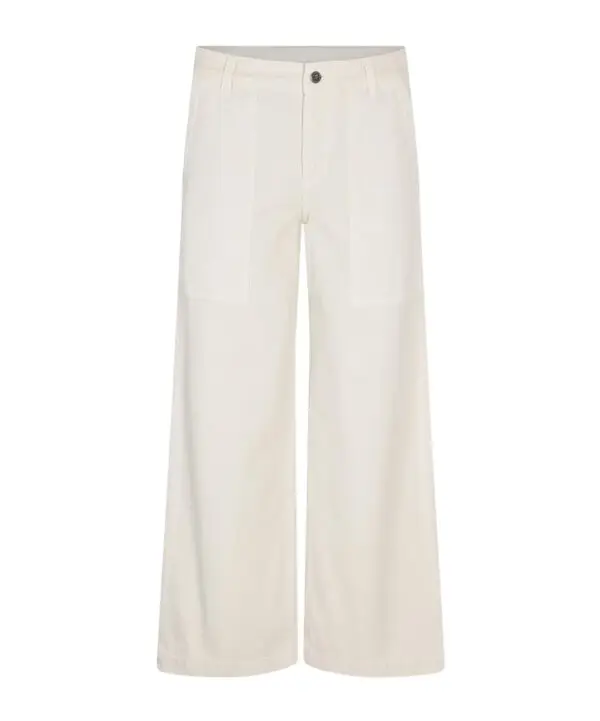 Moncler Wide Leg Casual Pants - White
