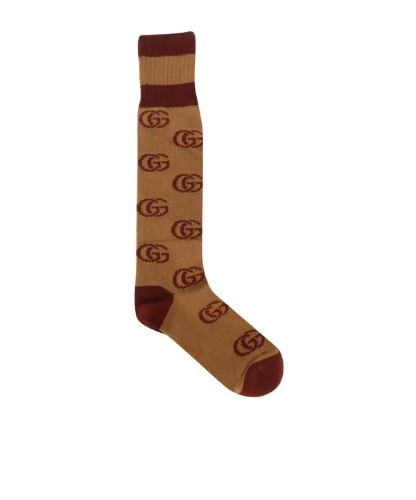 Gucci Striped Detail Socks - Brown