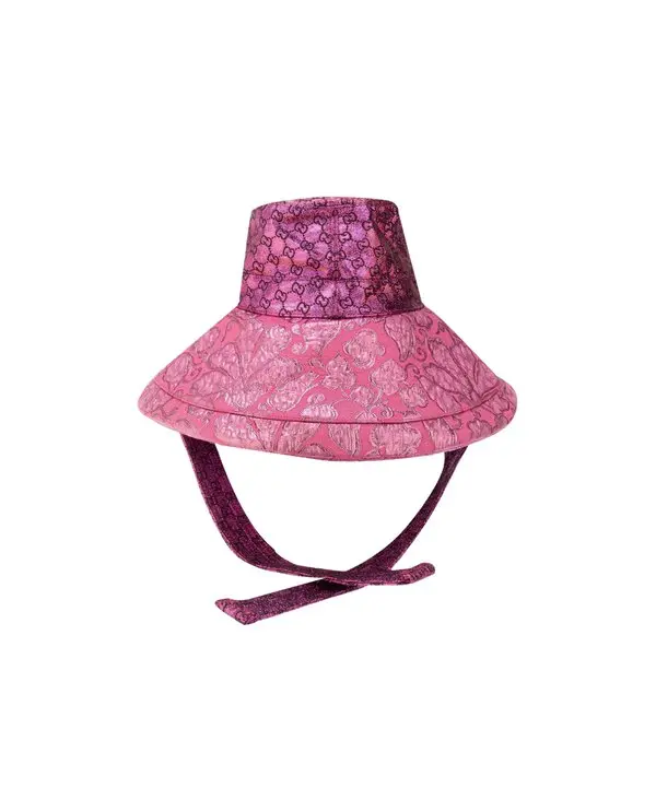 Gucci Floral Brocade Hat - Pink
