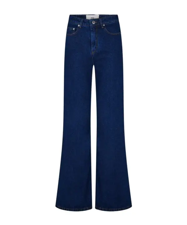AMI Paris Flare Wide Leg Jeans - Blue