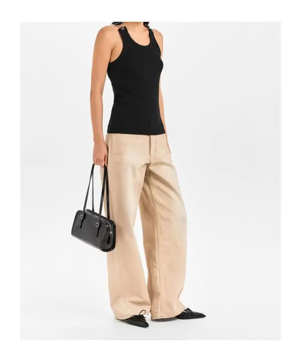 JEAN PAUL GAULTIER Ribbed Knit Vest With Hardware Detail