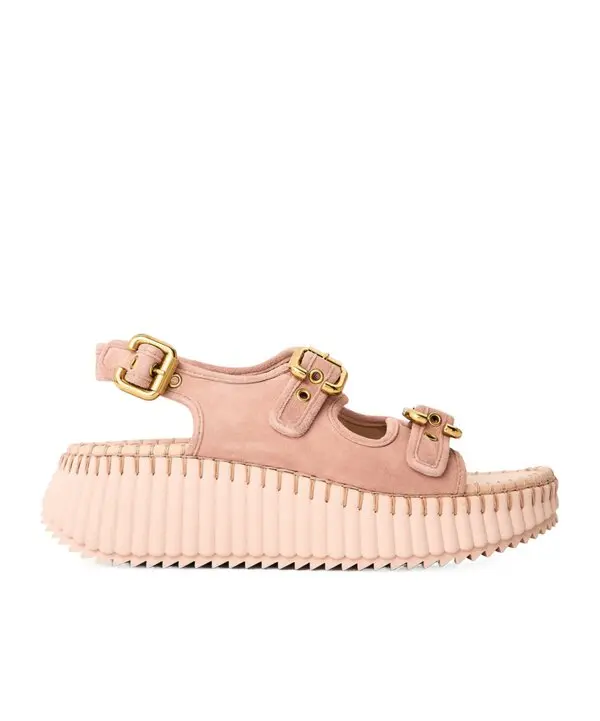 Chloé Buckled Platform Sandals