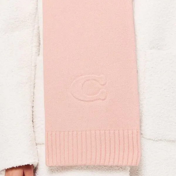 COACH Embossed Knit Muffler