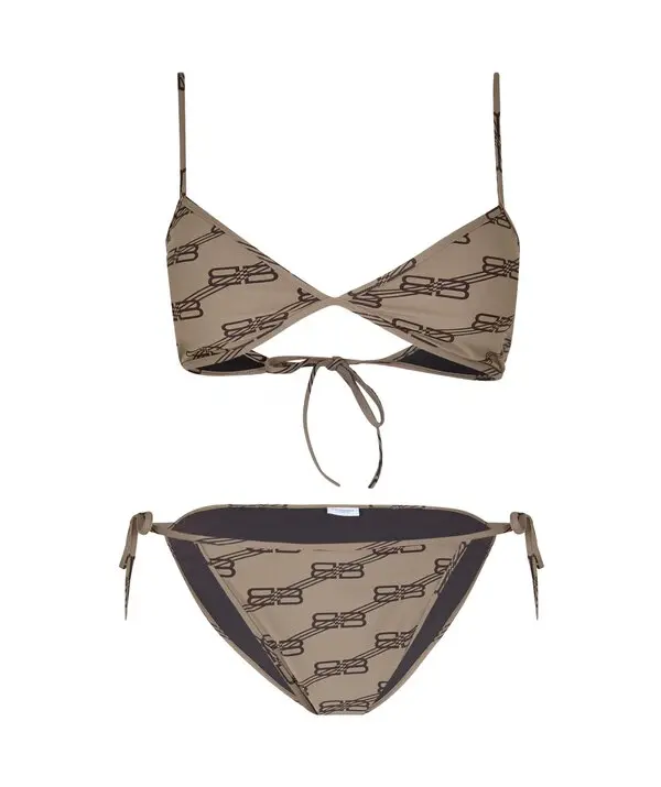 Balenciaga Two-piece Bikini Set - Brown