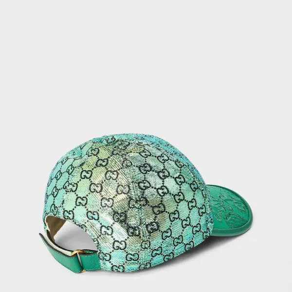 Gucci Gg Monogram Baseball Cap - Green