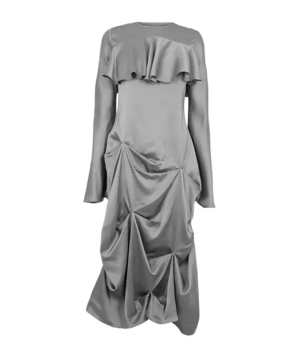 GANNI Satin Maxi Dress