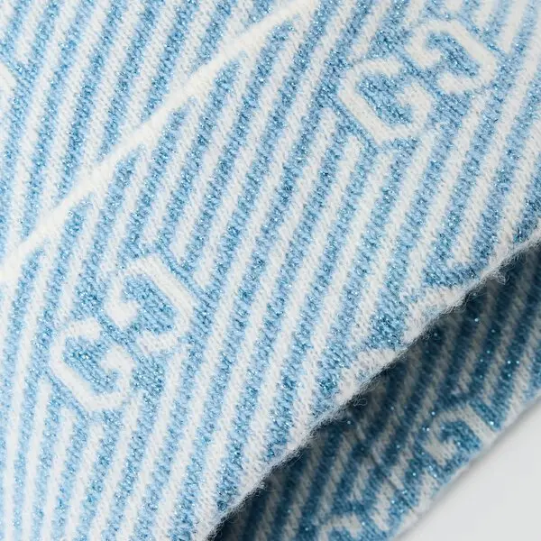 Gucci Diagonal Stripe Knit Beanie