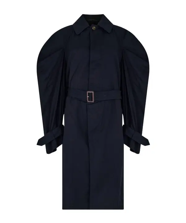 Balenciaga Lapel Long Trench Coat