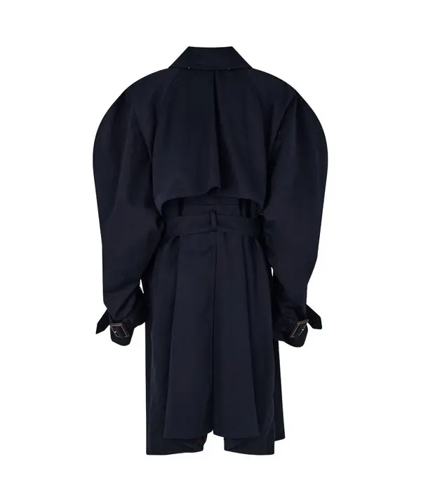Balenciaga Lapel Long Trench Coat