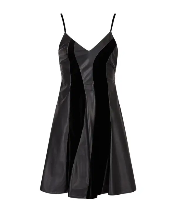 Emporio Armani Sleeveless Slip Mini Dress - Black