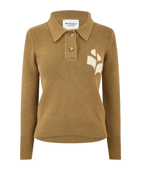 Isabel Marant Étoile Nola Knit Polo - Brown
