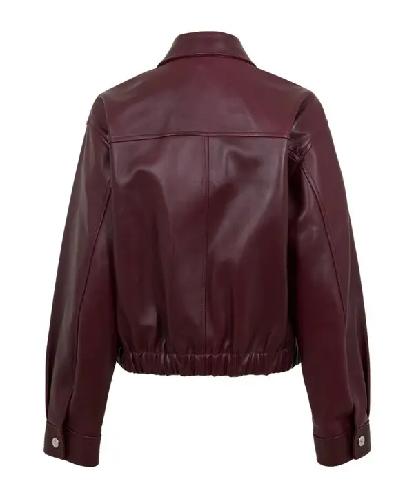 Versace Zip Pocket Leather Jacket