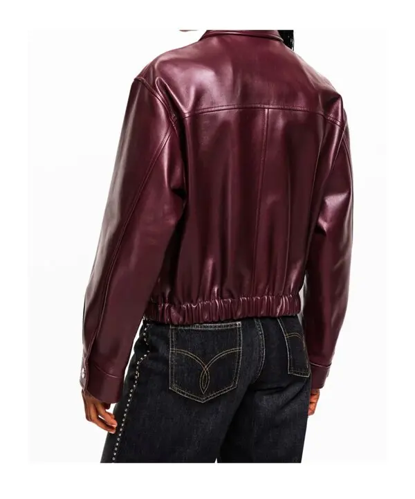 Versace Zip Pocket Leather Jacket