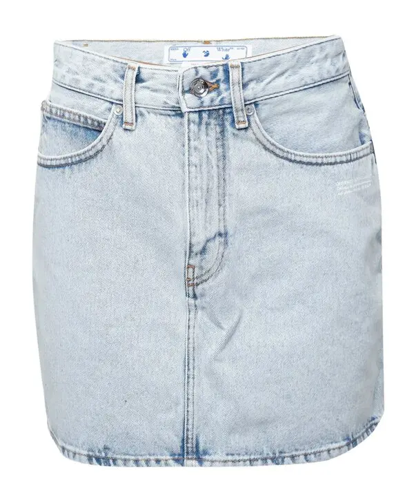 Off-White Corp Mini Denim Skirt