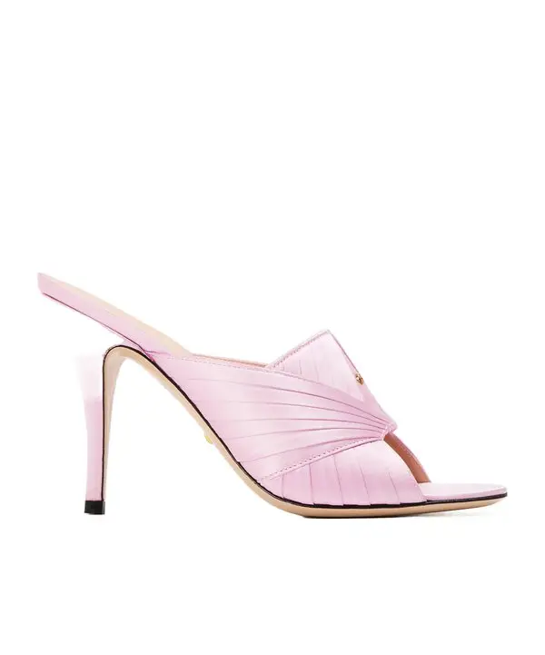 Gucci Satin Strappy Heeled Sandals