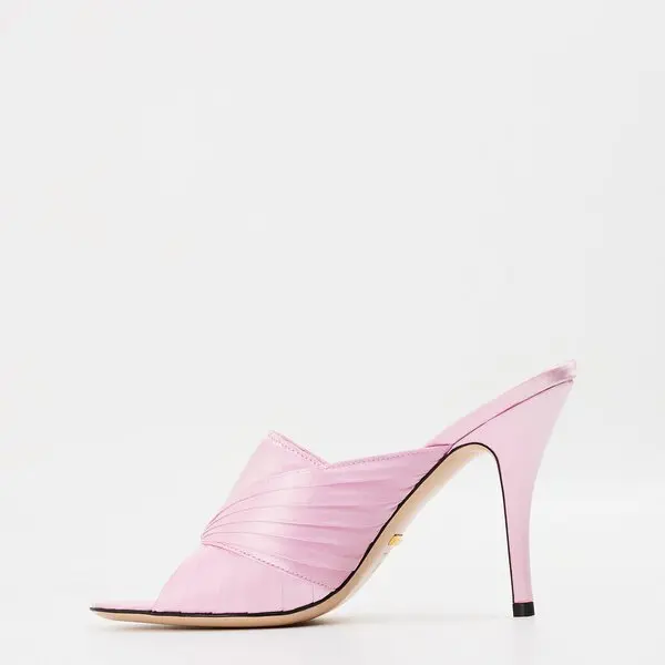 Gucci Satin Strappy Heeled Sandals