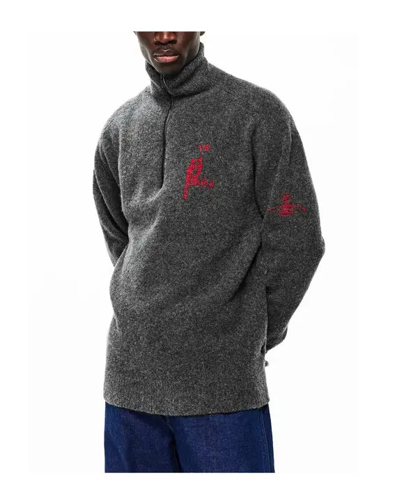 VIVIENNE WESTWOOD Logo Turtle Turtle Neck Jumper