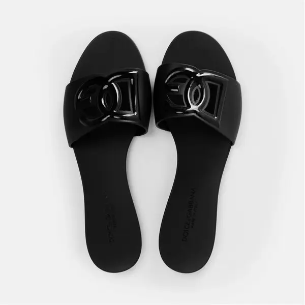 Dolce & Gabbana Dg Logo Slide Sandals