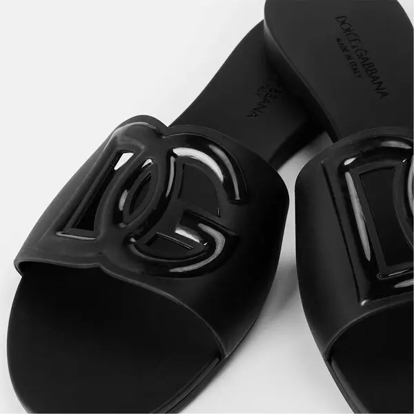 Dolce & Gabbana Dg Logo Slide Sandals