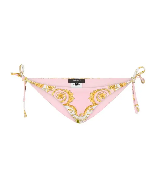 Versace Tie Side Bikini Bottoms - Pink
