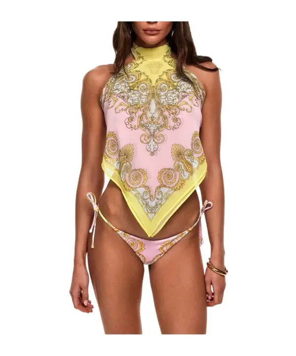 Versace Tie Side Bikini Bottoms - Pink