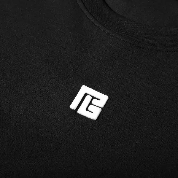 Balmain Logo Short-sleeved T-shirt - Black