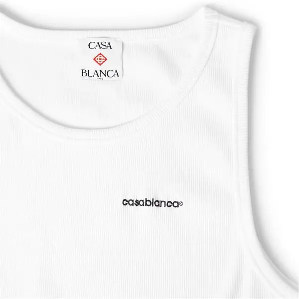 Casablanca Casa Ribbed Tank Sn62