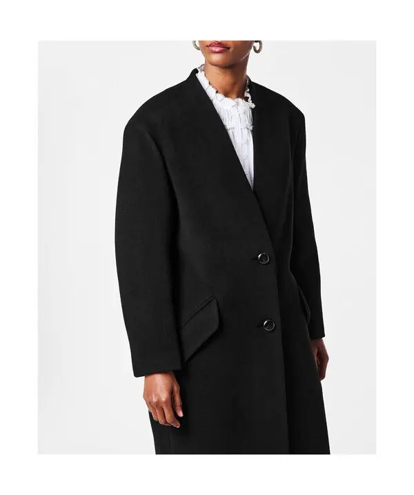 Isabel Marant Étoile Florane Ct Overcoat - Black