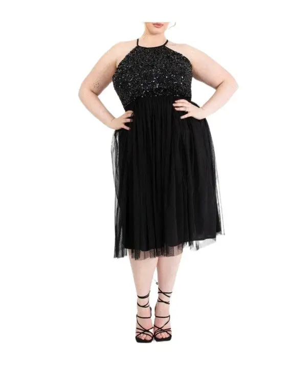Acne Studios Sequined Tulle Midi Skirt