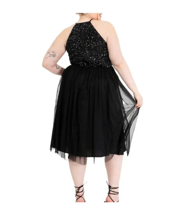 Acne Studios Sequined Tulle Midi Skirt