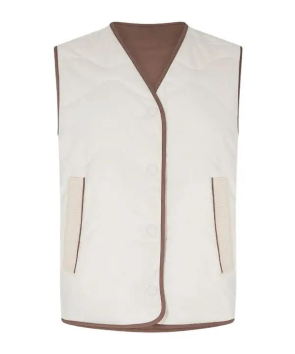 Varley Lori Reversible Gilet - White