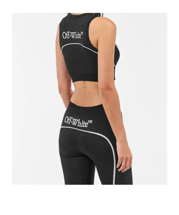 Off-White Seamless Printed Crop Top
