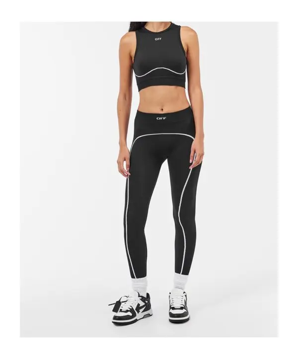 Off-White Seamless Printed Crop Top