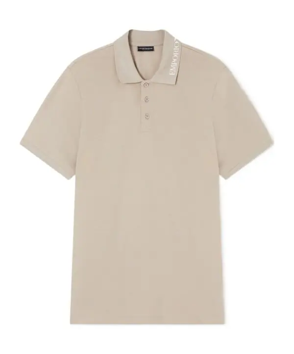 Emporio Armani Short-sleeved Polo Shirt - Nude