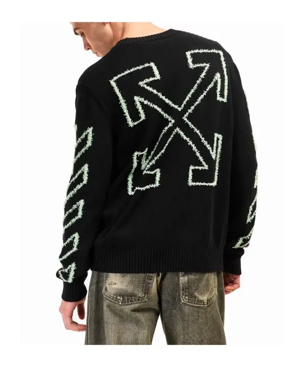 Off-White Diagonal Arrow Crew Neck Jumper