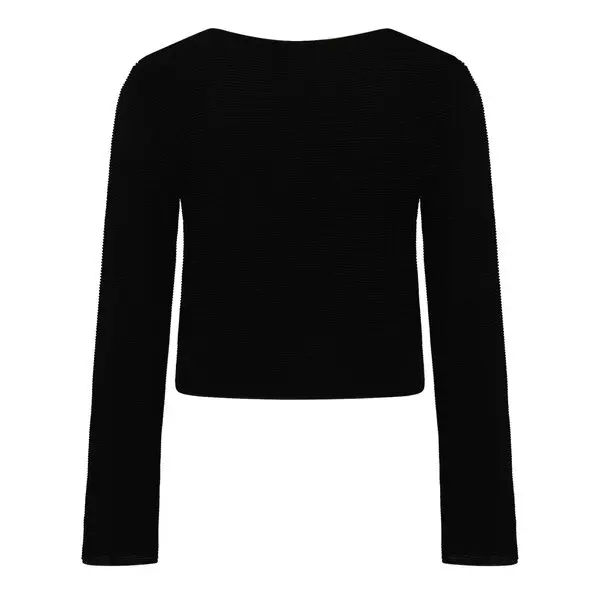 Emporio Armani Zip-up Textured Knit Jacket