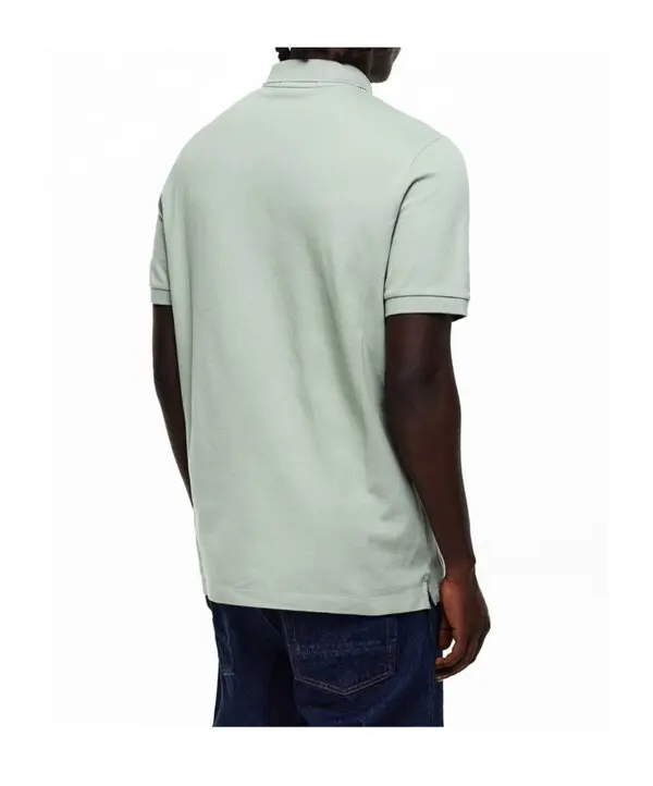 Stone Island Cotton Compass Logo Polo Shirt - Gray